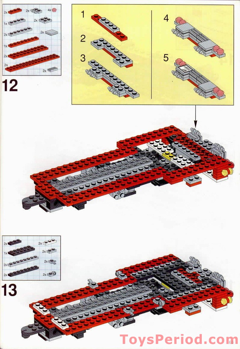 LEGO 5591 Mach II Red Bird Rig Instructions and Parts List