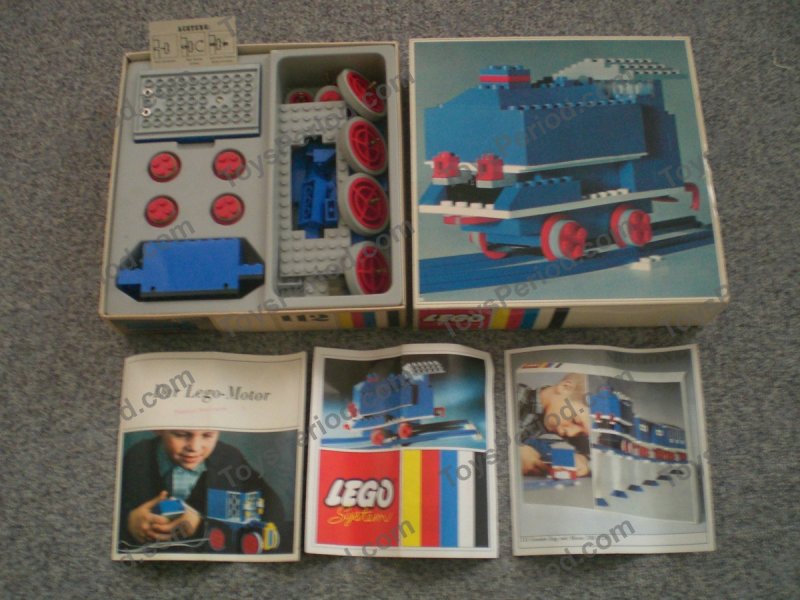 LEGO 112-2 Locomotive with Motor Instructions and Parts List