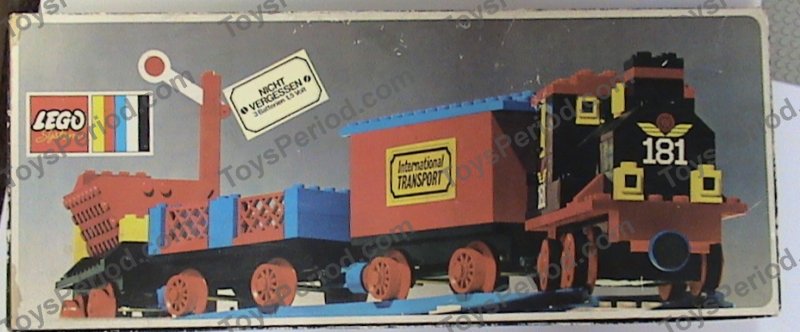 LEGO 181 Complete Train Set with Motor, Signals and Shunting Switch Instructions and Parts List