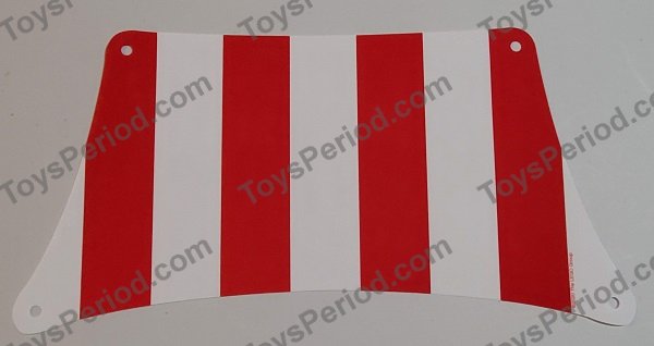 LEGO Sets with Part 69263 Cloth Sail 33 x 17 Top with Red Thick Stripes ...