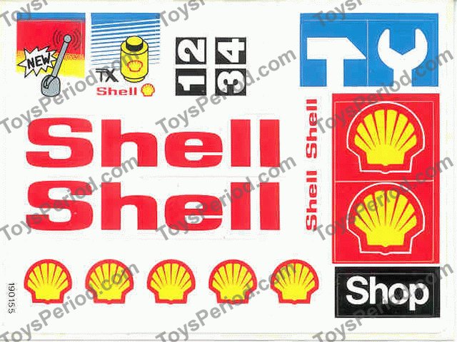 LEGO Sets with Part 6378stk01 Sticker Sheet for Set 6378 - (190155)
