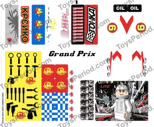 LEGO Sets with Part 8161stk01 Sticker Sheet for Set 8161 - Sheet 1 ...