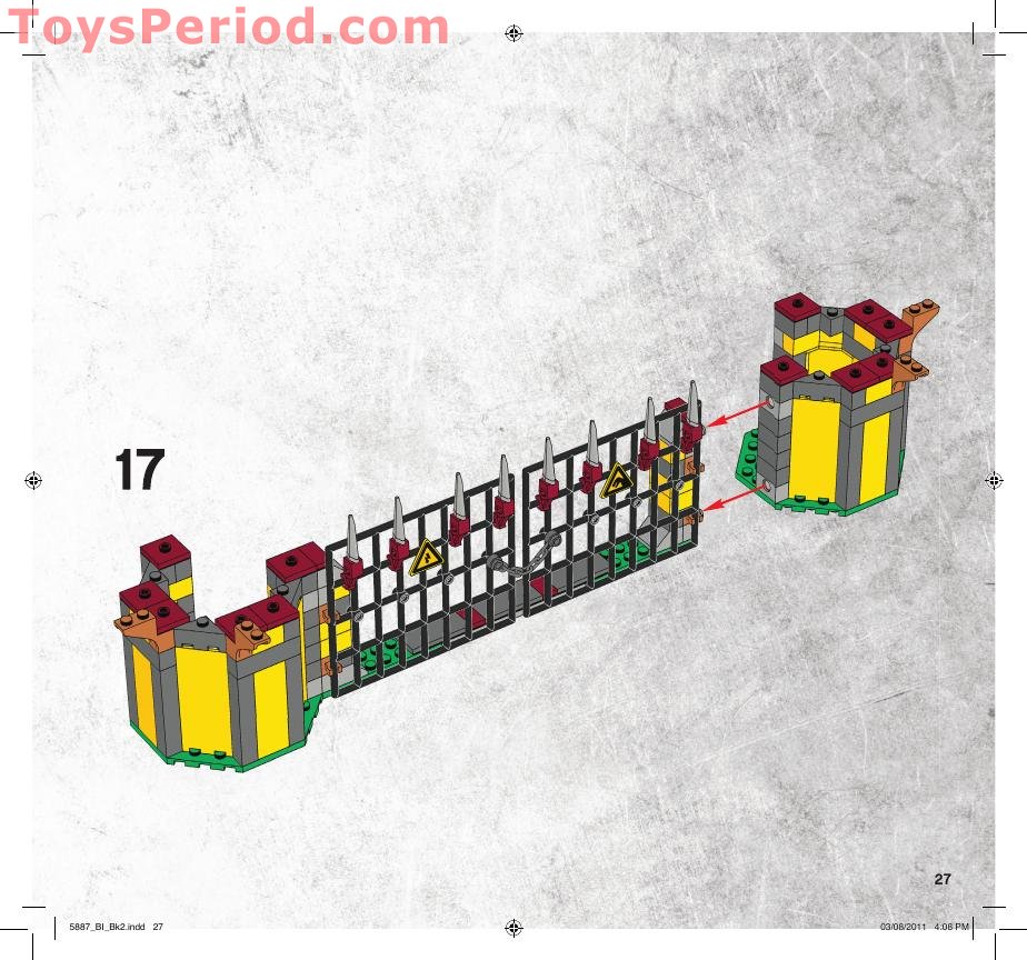 LEGO 5887 Dino Defense HQ Instructions and Parts List