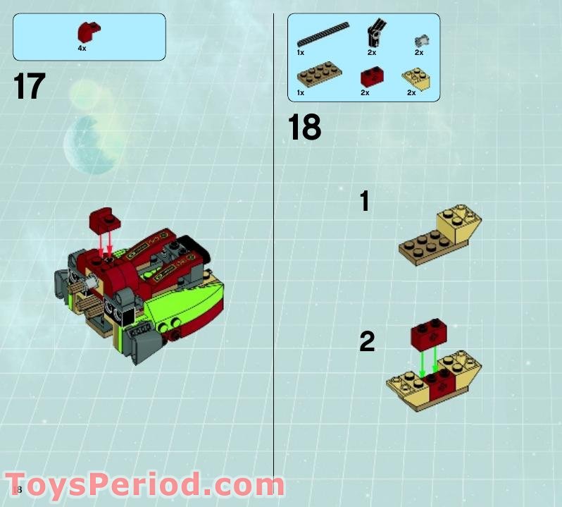 LEGO 70702 Warp Stinger Instructions and Parts List