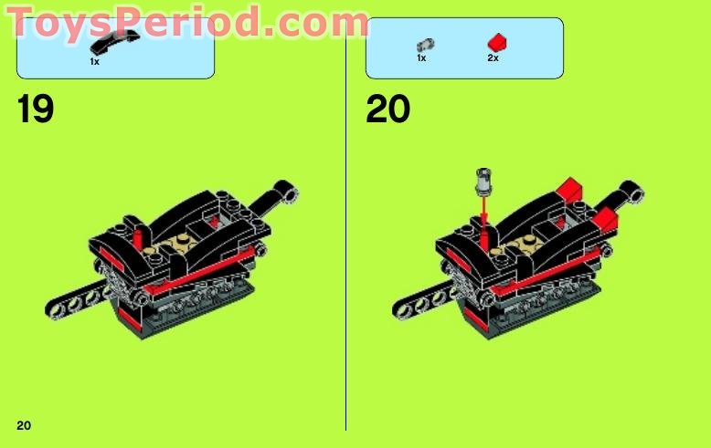 LEGO 79101 Shredder's Dragon Bike Instructions and Parts List