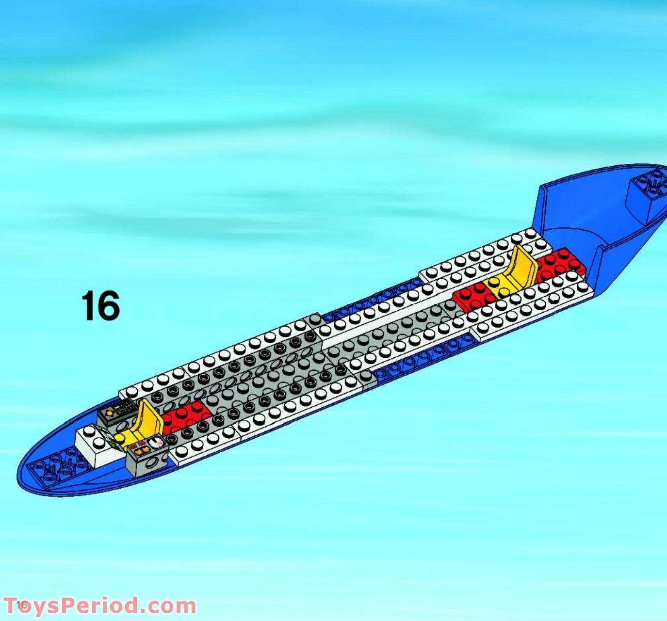 LEGO 3181 Passenger Plane Instructions and Parts List