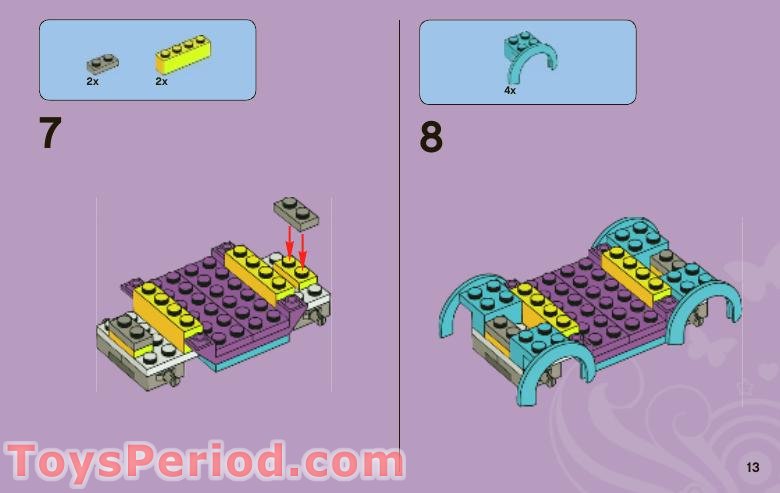 LEGO 3183 Stephanie's Cool Convertible Instructions and Parts List