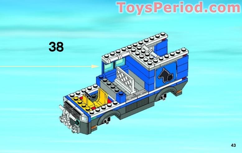 LEGO 4441 Police Dog Van Instructions and Parts List