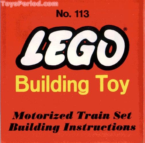 LEGO 113-2 Motorized Train Set Instructions and Parts List