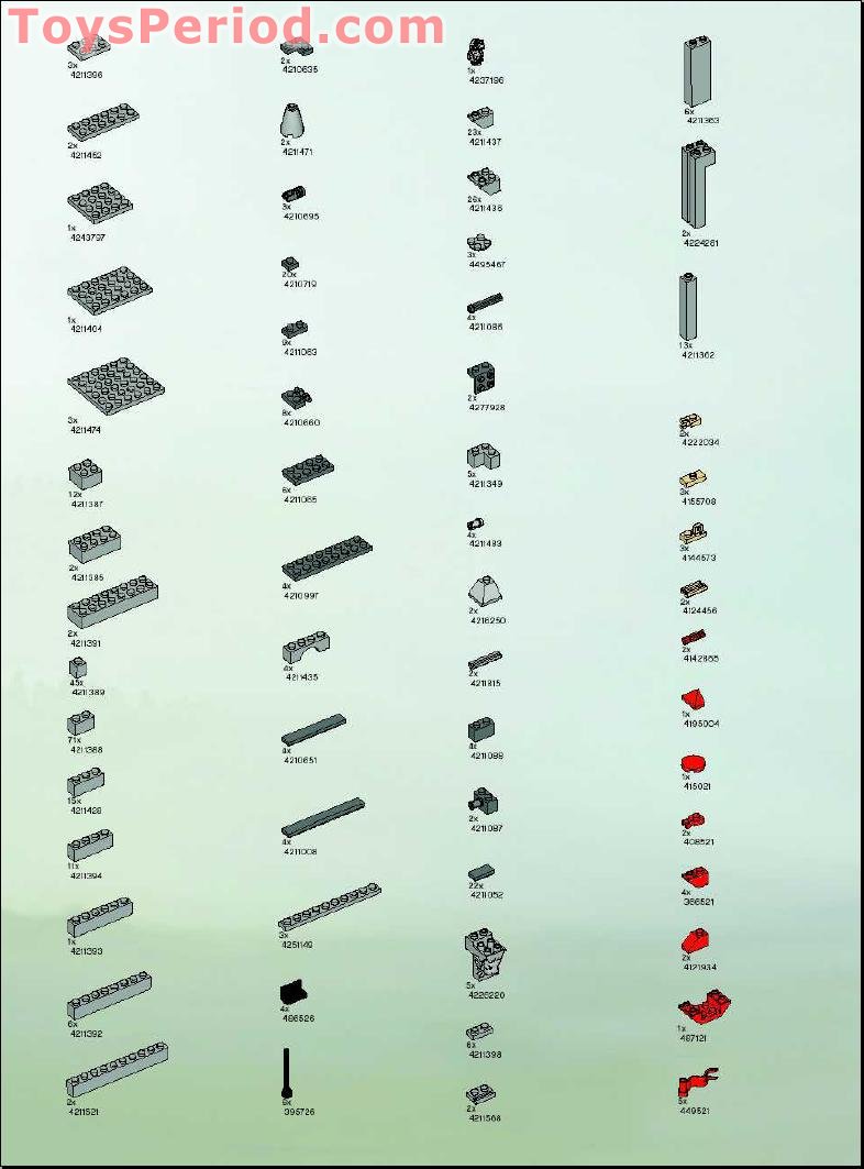 LEGO 10176 Royal King's Castle Set Parts Inventory and Instructions ...