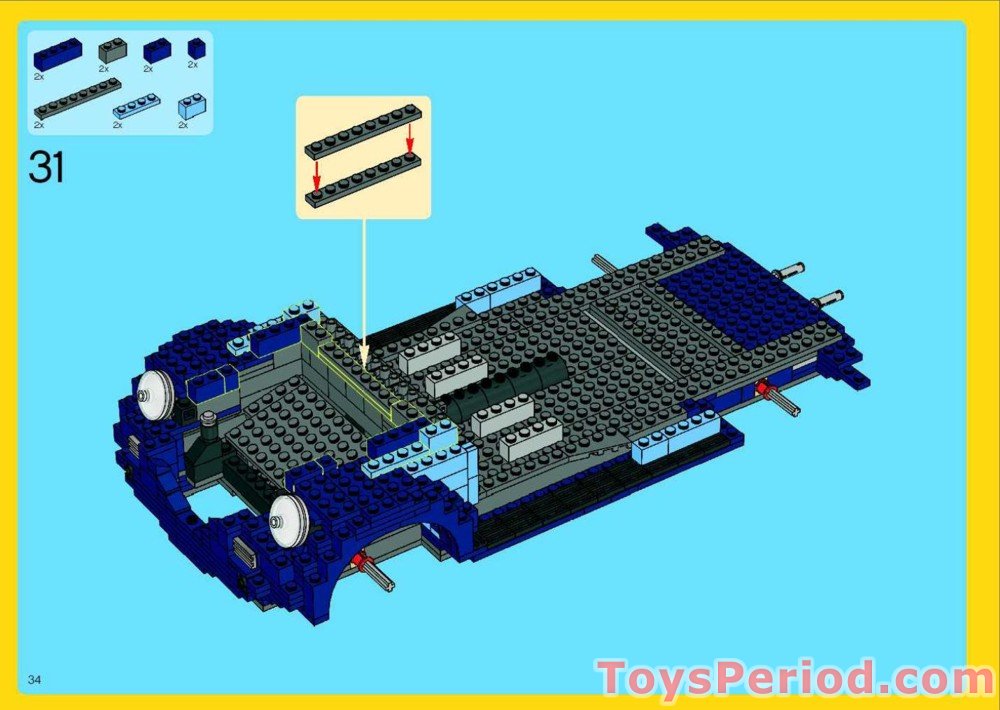 LEGO 10187 Volkswagen Beetle (VW Beetle) Instructions and Parts List