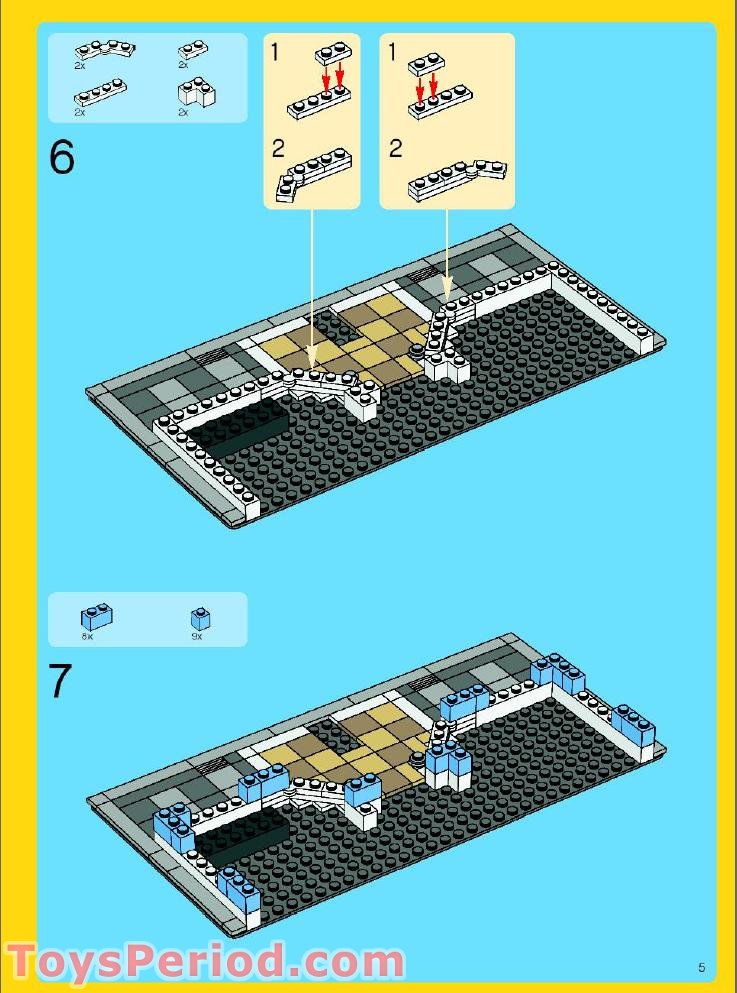 LEGO 10184 Town Plan Instructions and Parts List
