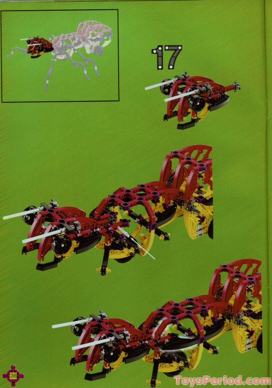 LEGO 3582 Ant Instructions and Parts List