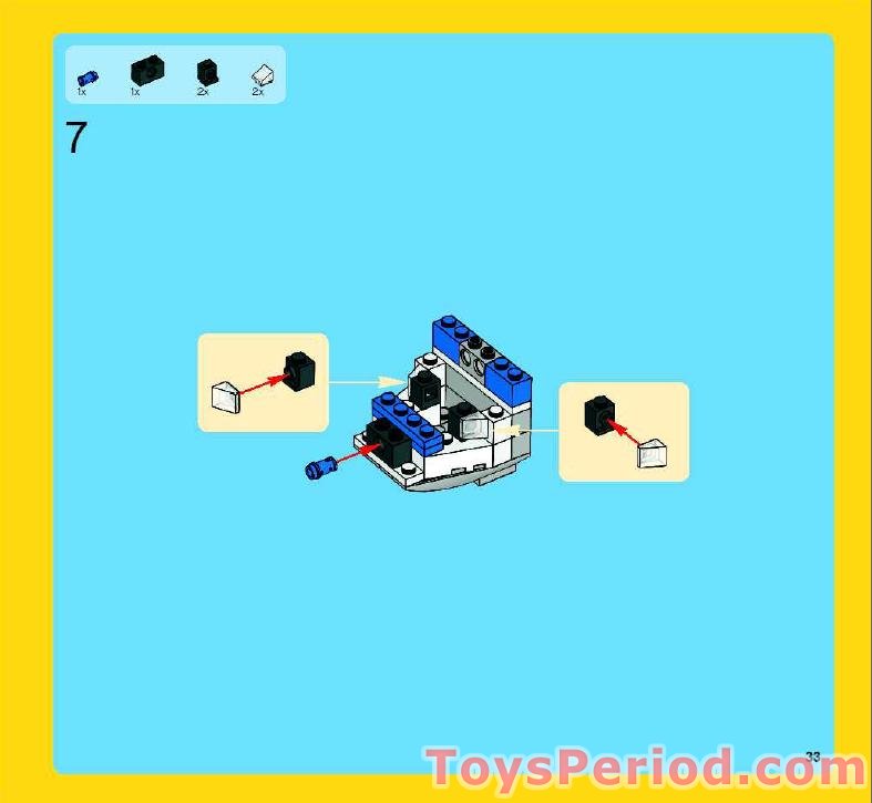 LEGO 4995 Cargo Copter Instructions and Parts List