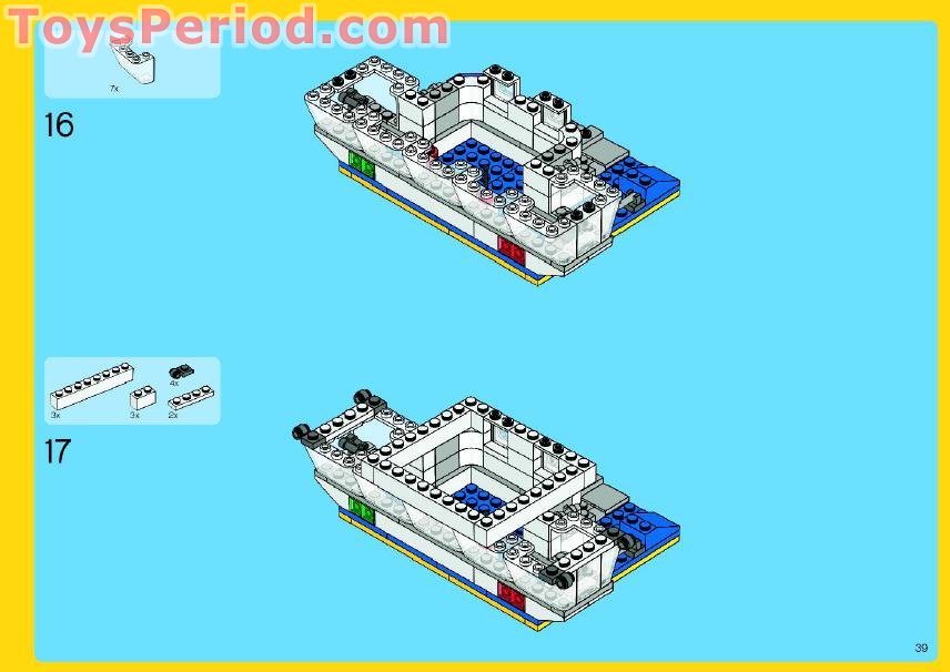 LEGO 4997 Transport Ferry Instructions and Parts List