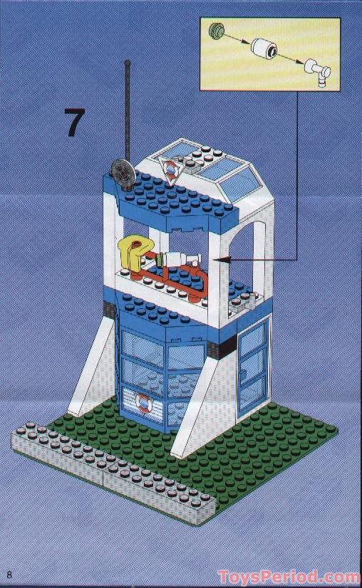 LEGO 6435 Coast Guard Hq Instructions and Parts List