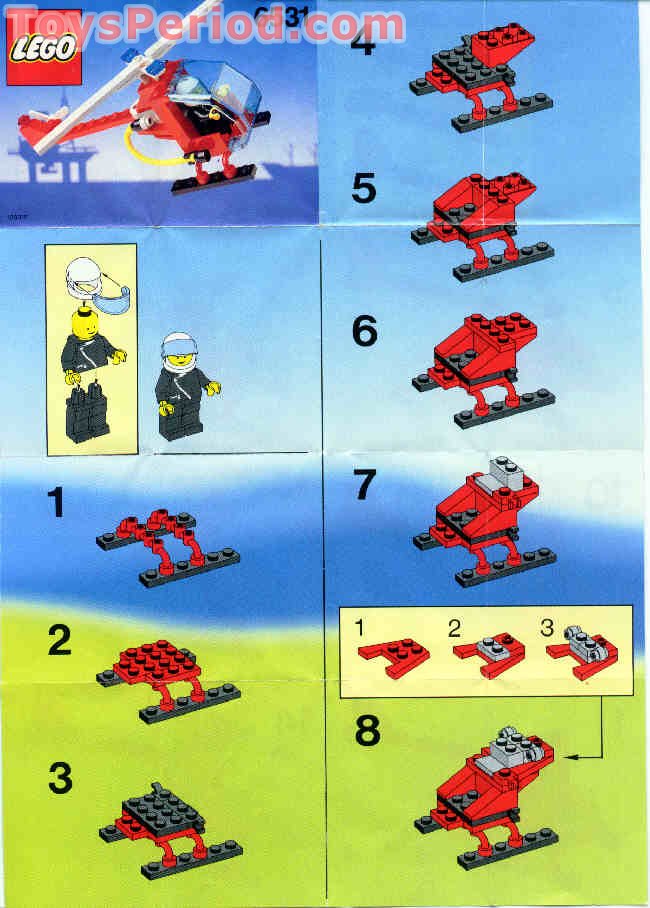 LEGO 6531 Flame Chaser Instructions and Parts List