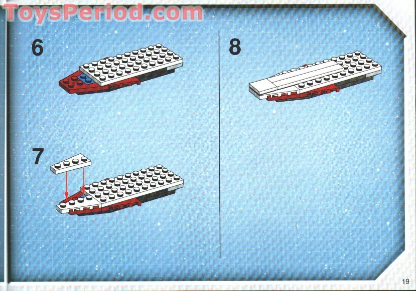 LEGO 7143 Jedi Starfighter Instructions and Parts List