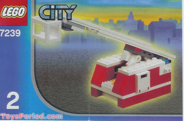 LEGO 7239 Fire Truck Instructions and Parts List