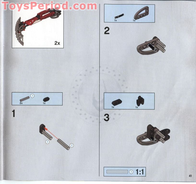 LEGO 8764 Vezon and Fenrakk Instructions and Parts List