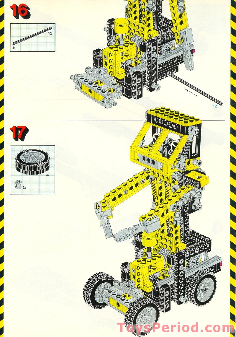 LEGO 8852 Robot Instructions and Parts List
