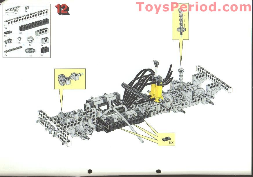 LEGO 8868 Air Tech Claw Rig Instructions and Parts List