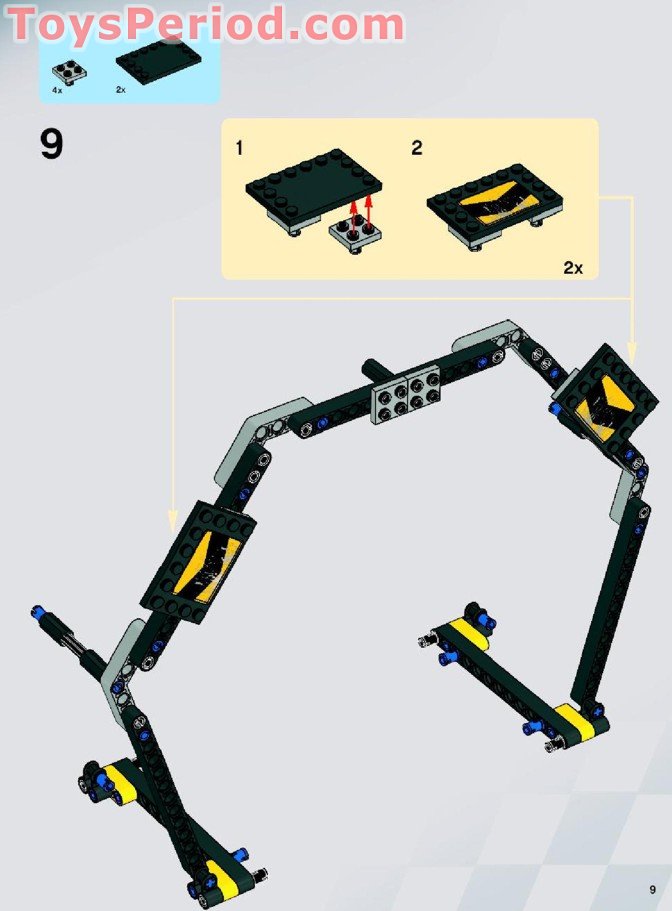 LEGO 8496 Desert Hammer Instructions and Parts List