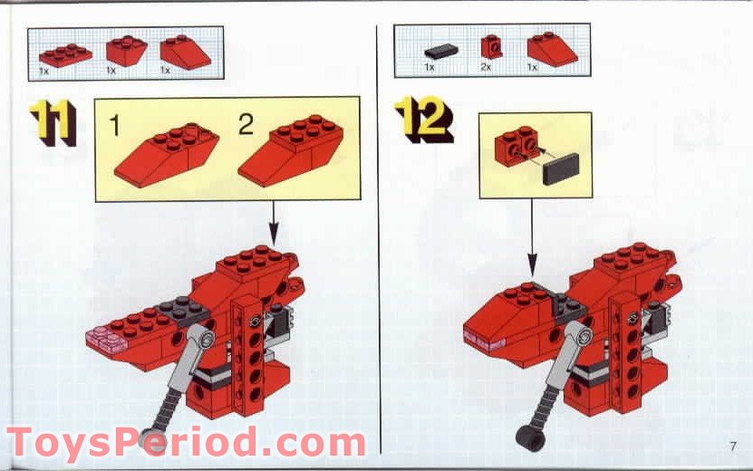 LEGO 8210 Nitro GTX Bike Instructions and Parts List