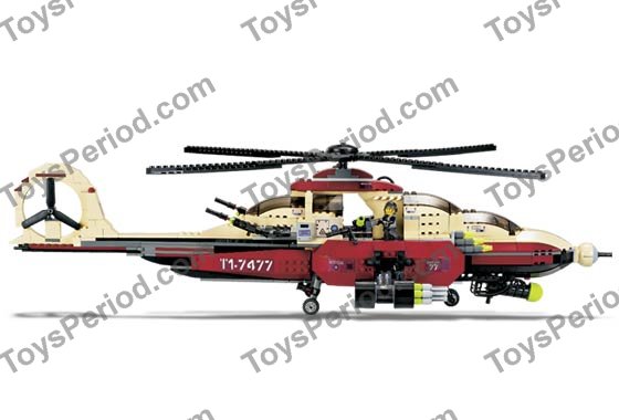 LEGO 7477 T1 Typhoon vs. T-Rex Instructions and Parts List