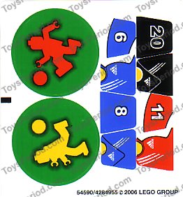 LEGO Sets with Part 3570stk01 Sticker Sheet for Set 3570 - (54590/4284955)