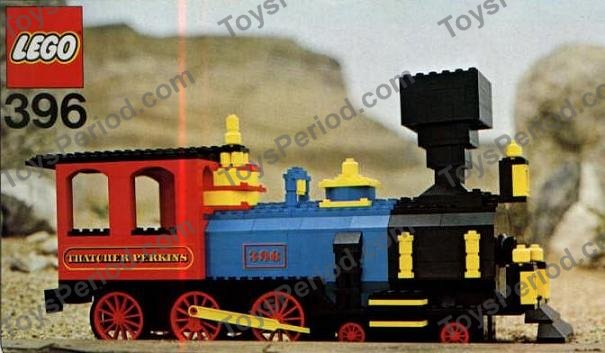 LEGO 396-1 Thatcher Perkins Locomotive Instructions and Parts List