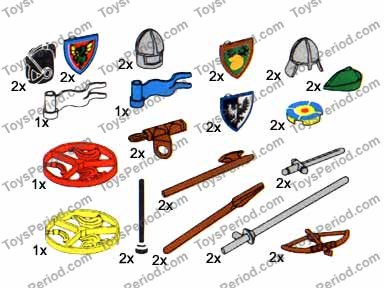 LEGO 5184 Castle Equipment Set Parts Inventory and Instructions - LEGO ...