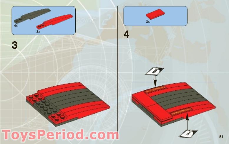 LEGO 8484 Ultimate Build Lightning McQueen Instructions and Parts List