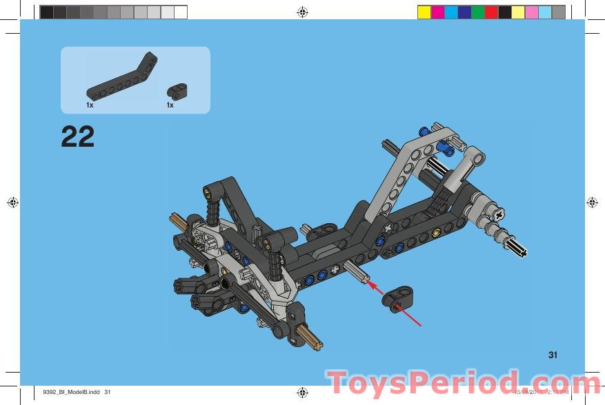 LEGO 9392 Quad Bike Instructions and Parts List