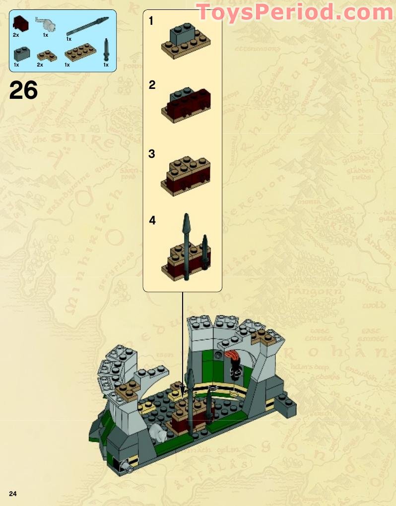 LEGO 9472 Attack on Weathertop Instructions and Parts List