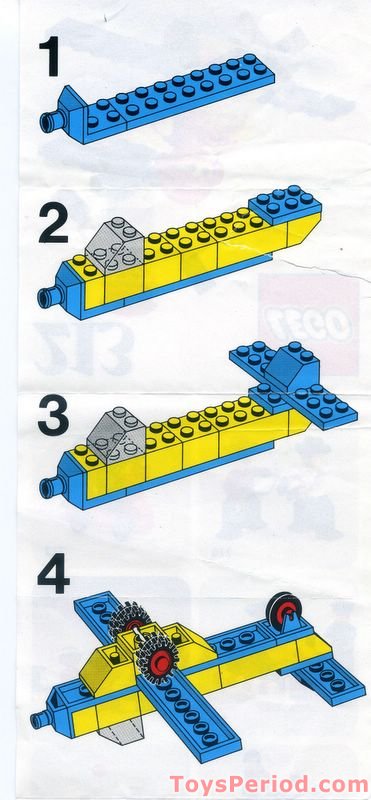 LEGO 213-1 Airplane Ride Instructions and Parts List