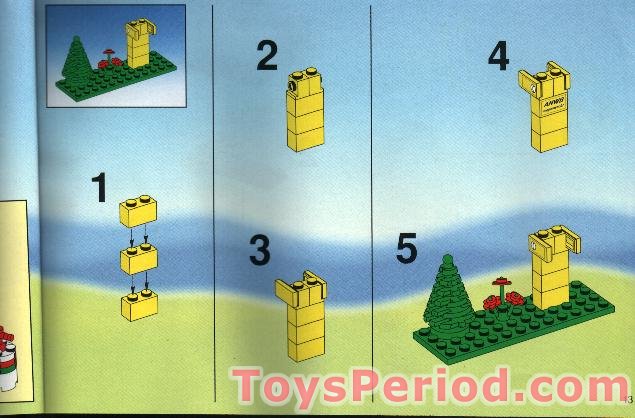 LEGO 2140 ANWB Roadside Assistance Crew Instructions and Parts List