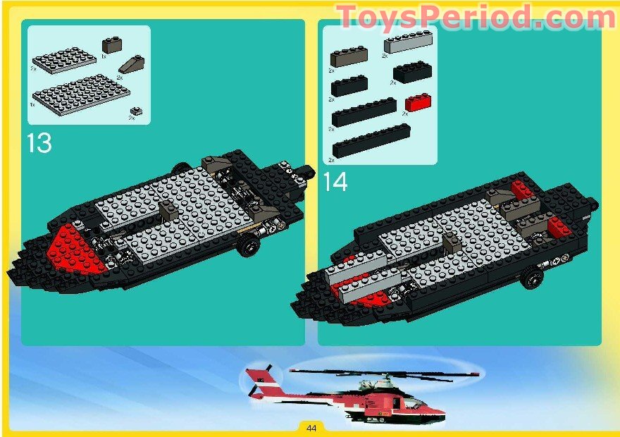 LEGO 4403 Air Blazers Instructions and Parts List