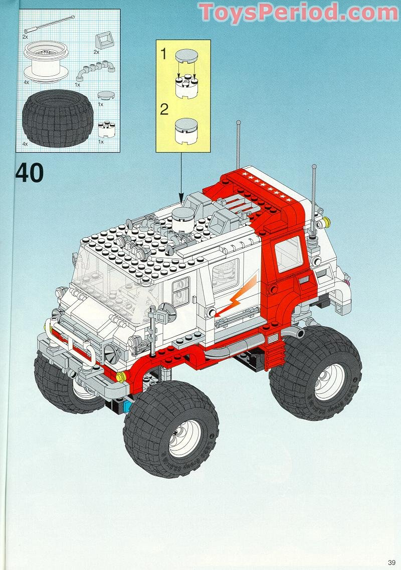 LEGO 5561 Big Foot 4x4 Instructions and Parts List