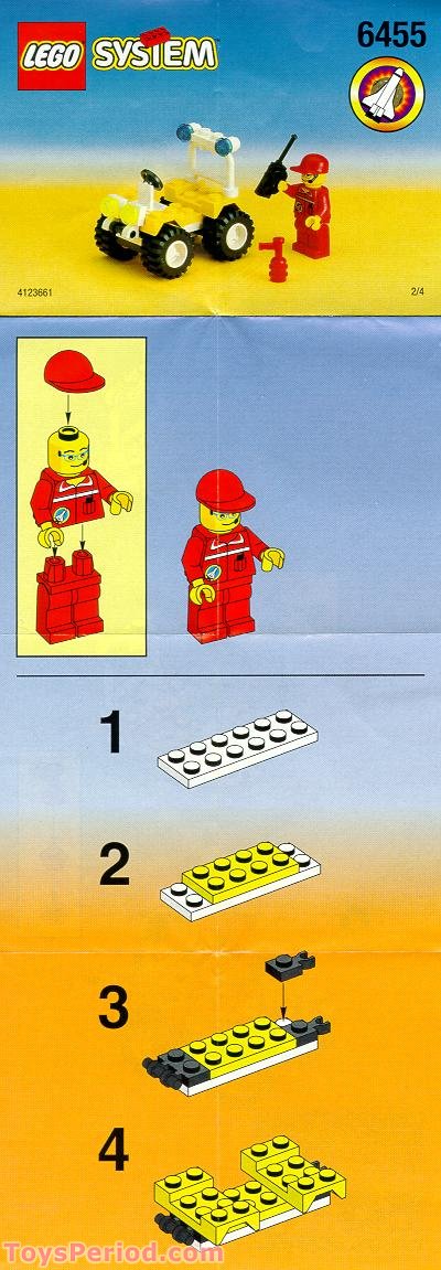 LEGO 6455 Space Simulation Station Instructions and Parts List