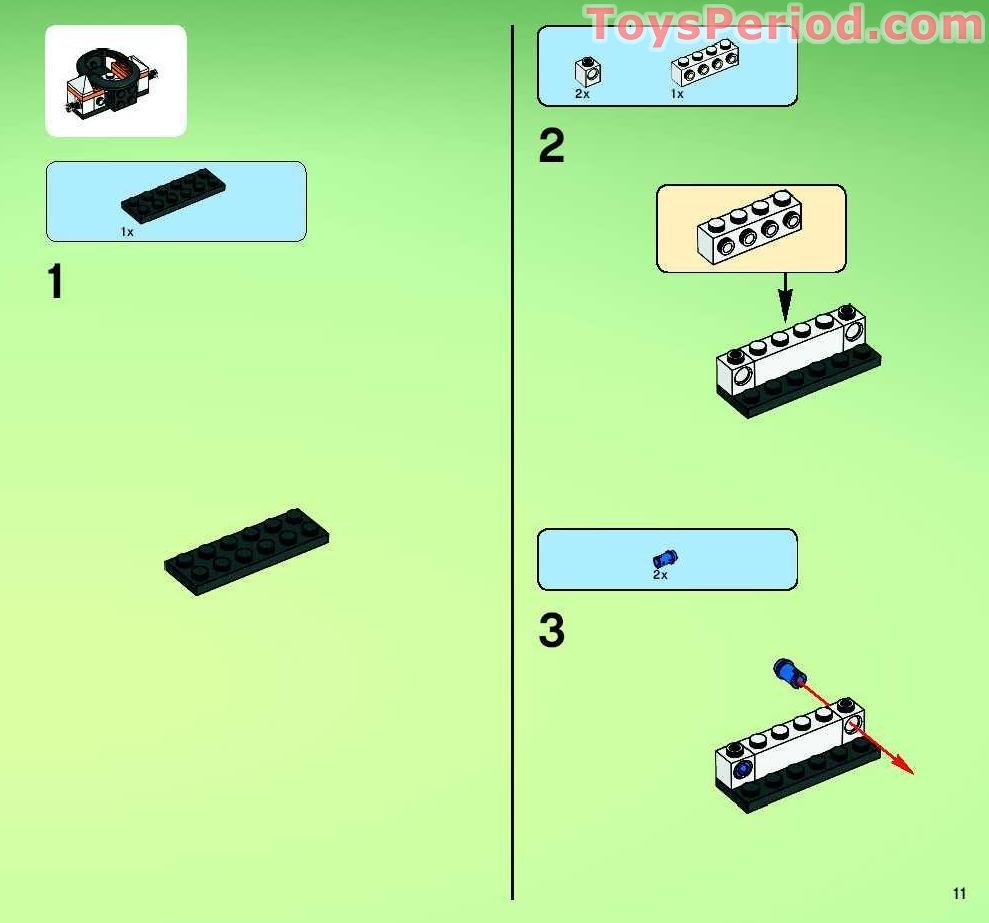 LEGO 7646 ETX Alien Infiltrator Instructions and Parts List