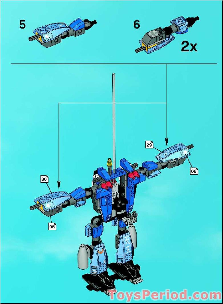 LEGO 7709 Sentai Fortress Instructions and Parts List