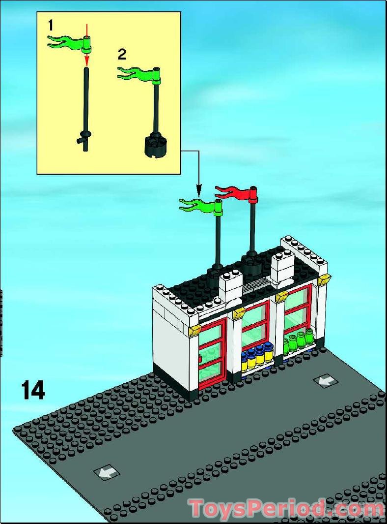 LEGO 7993 Service Station Instructions and Parts List