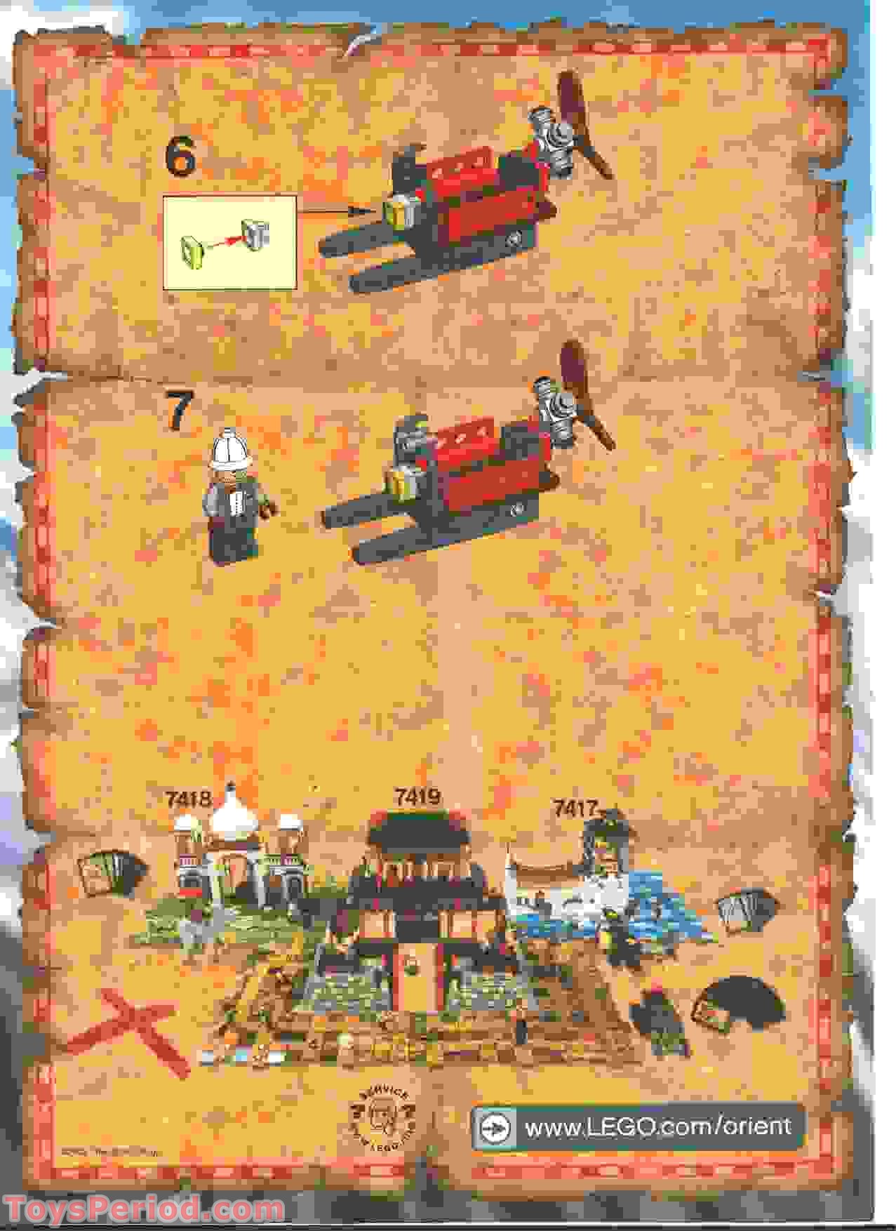 LEGO 7423-1 Mountain Sleigh Instructions and Parts List