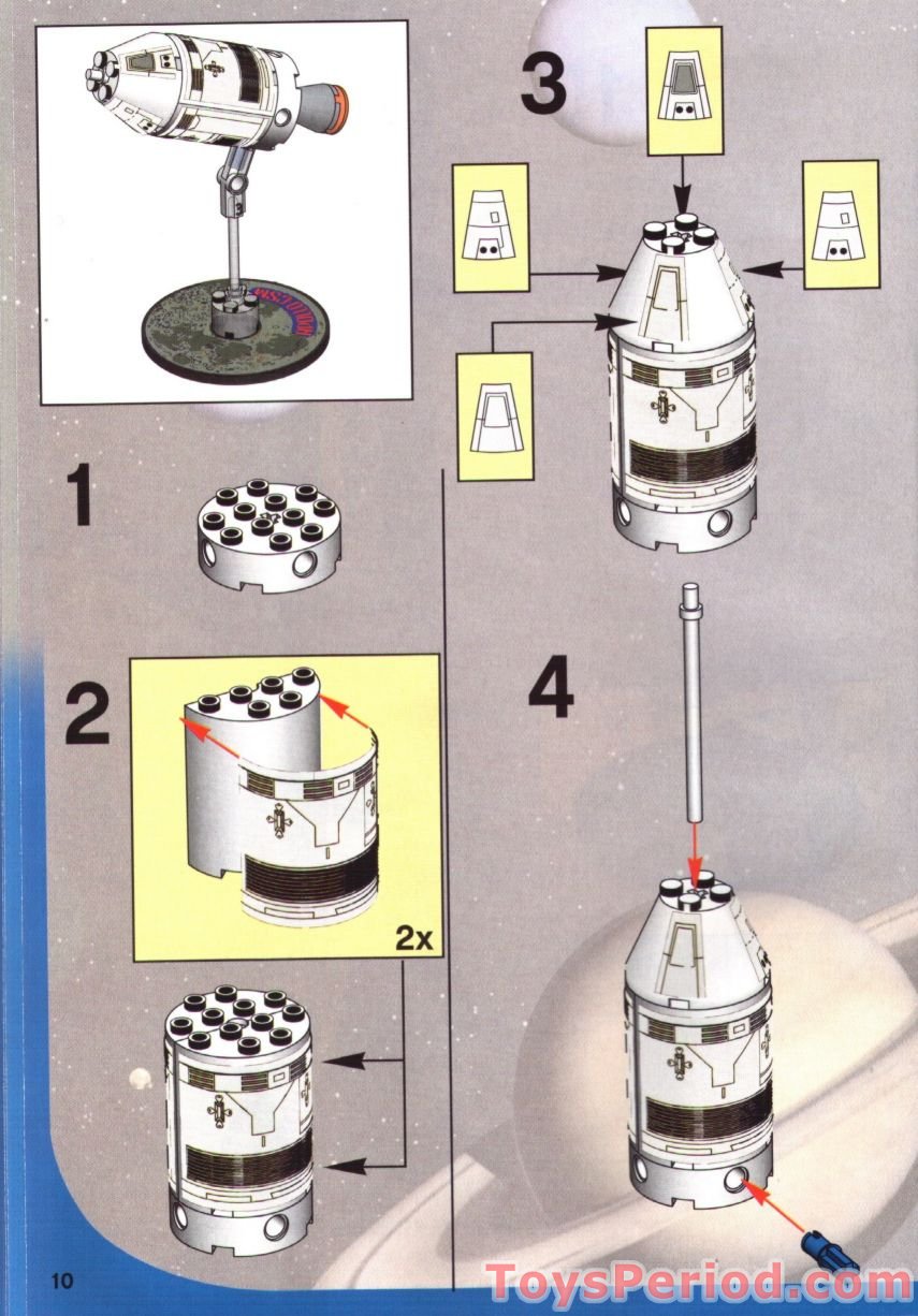 LEGO 7468 Saturn V Moon Mission Instructions and Parts List