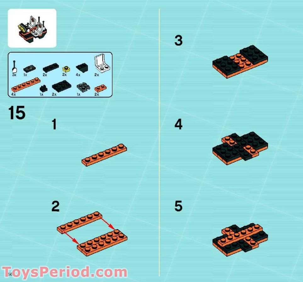 LEGO 8637 Mission 8: Volcano Base Set Parts Inventory and Instructions ...