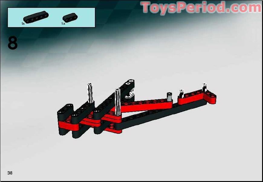 LEGO 8645 Muscle Slammer Bike Instructions and Parts List