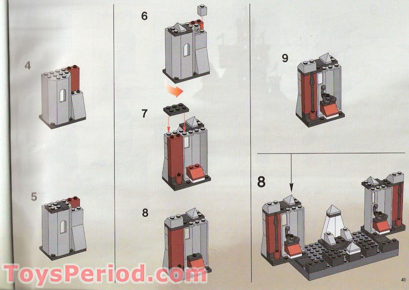 LEGO 8781 Castle of Morcia Instructions and Parts List