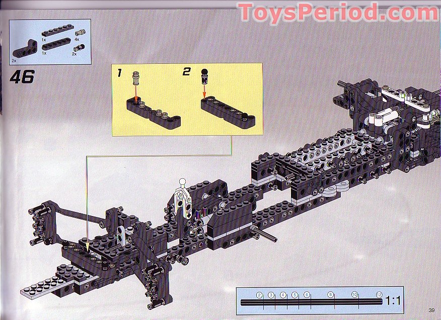 LEGO 8461 Williams F1 Team Racer Instructions and Parts List