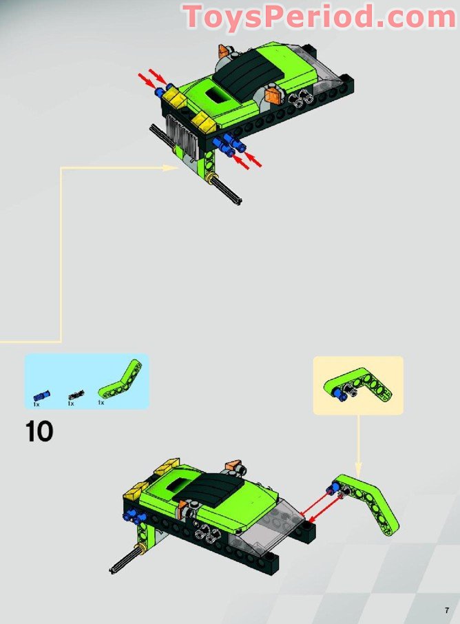 LEGO 8496 Desert Hammer Instructions and Parts List